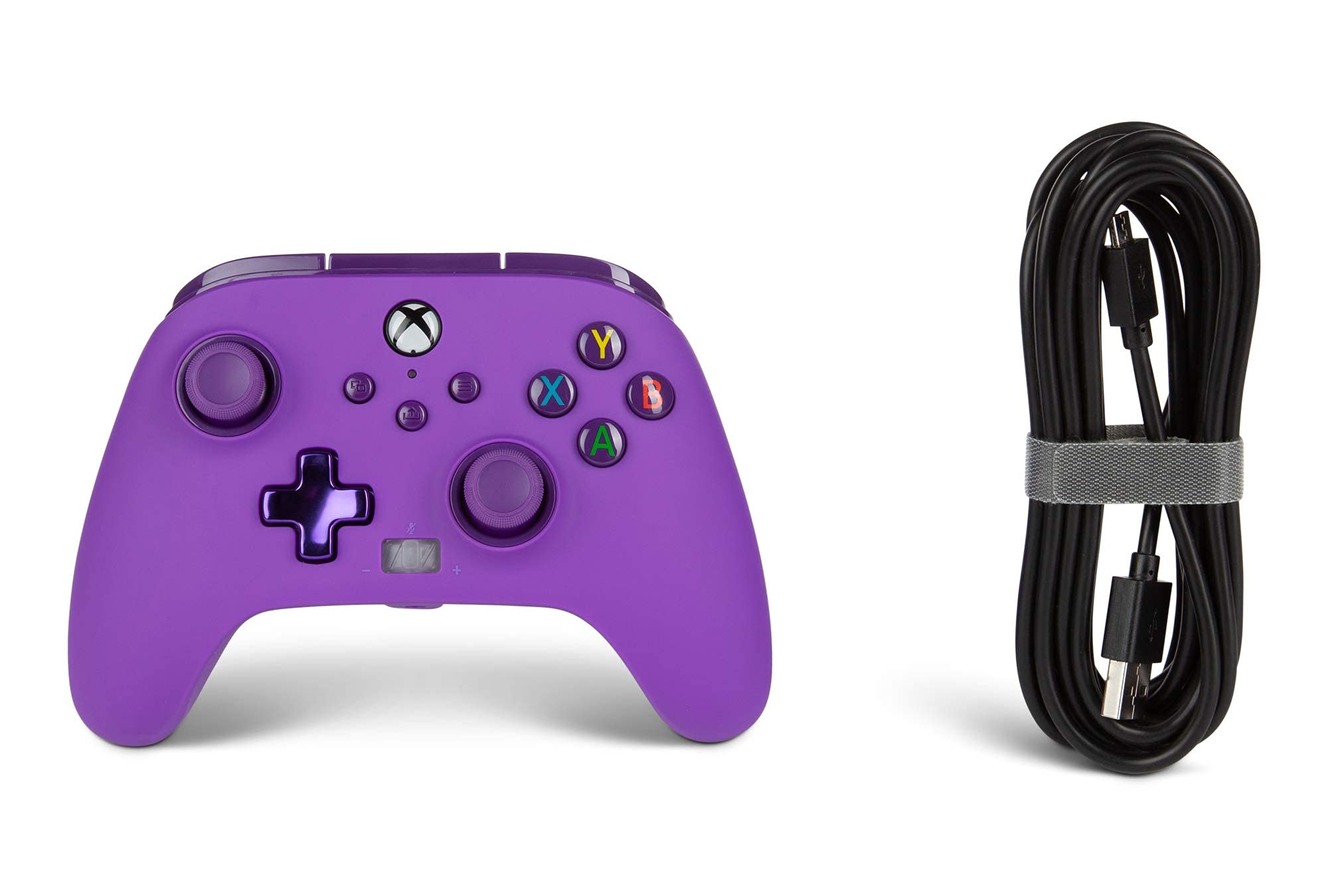 PowerA Enhanced Wired Controller for Xbox Series X|S β Royal Purple, gamepad, wired video game controller, gaming controller, Xbox Series X|S (Renewed)