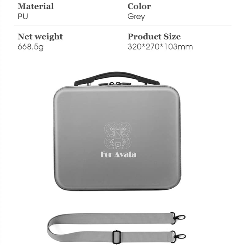 LDSXAY Avata Carrying Case for DJI Avata Drone, Portable Storage Bag Travel Hard Case Compatible with DJI Avata Goggles 2 Accessories