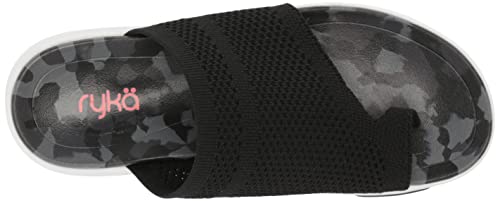 Ryka Women's Desi Sandal Black Marbled 7 M