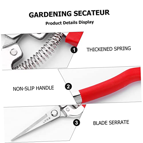 TEHAUX 2pcs Gardening Shears Multipurpose Tool Left Right Hand Scissors Pruning Shears Pruning Secateurs Scisors Tools Flowers Plants Grafting Tool Fruit Tree Clippers Stainless Steel