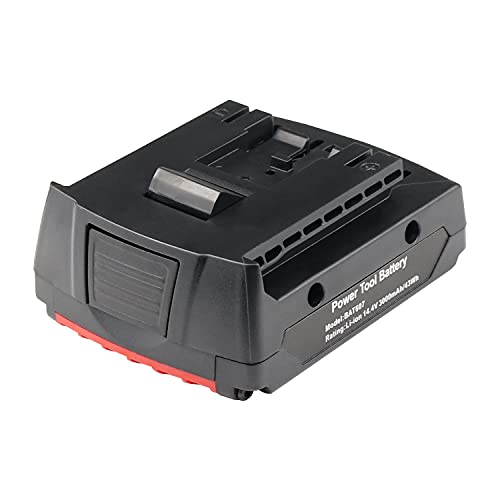 Powerost 3Ah 14.4V BAT607 Replacement Battery Compatible with Bosch 14.4V BAT607G BAT614 BAT614G 2607336150 2607336223 Cordless Power Tools Battery