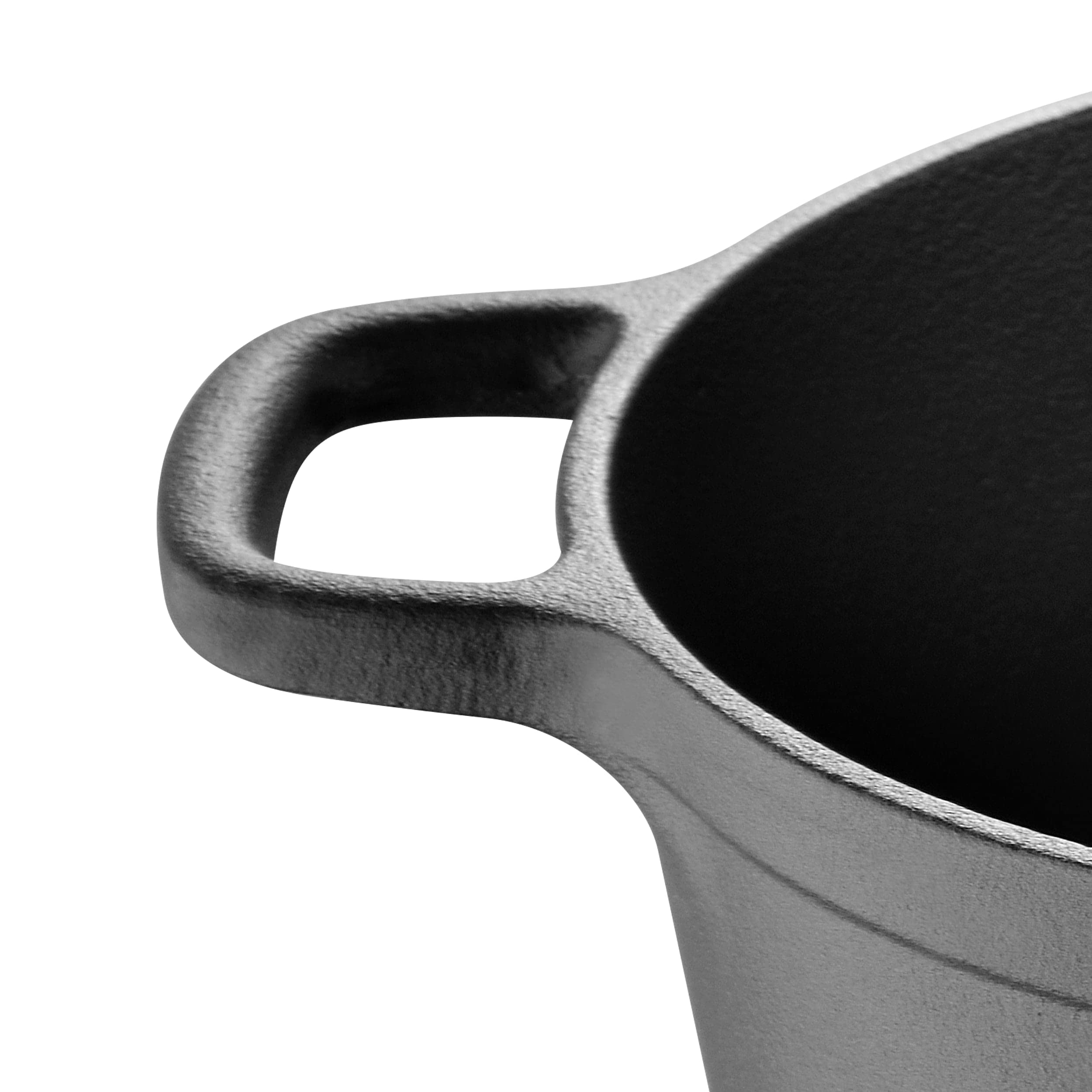 MasterPRO Pre-Seasoned Cast Iron Dutch Oven Skillet - Cooking Pot with Lid for Indoor and Outdoor Use β BBQ Grill, Fire, Oven Safe Camping Cookware, 3 Quart, Black