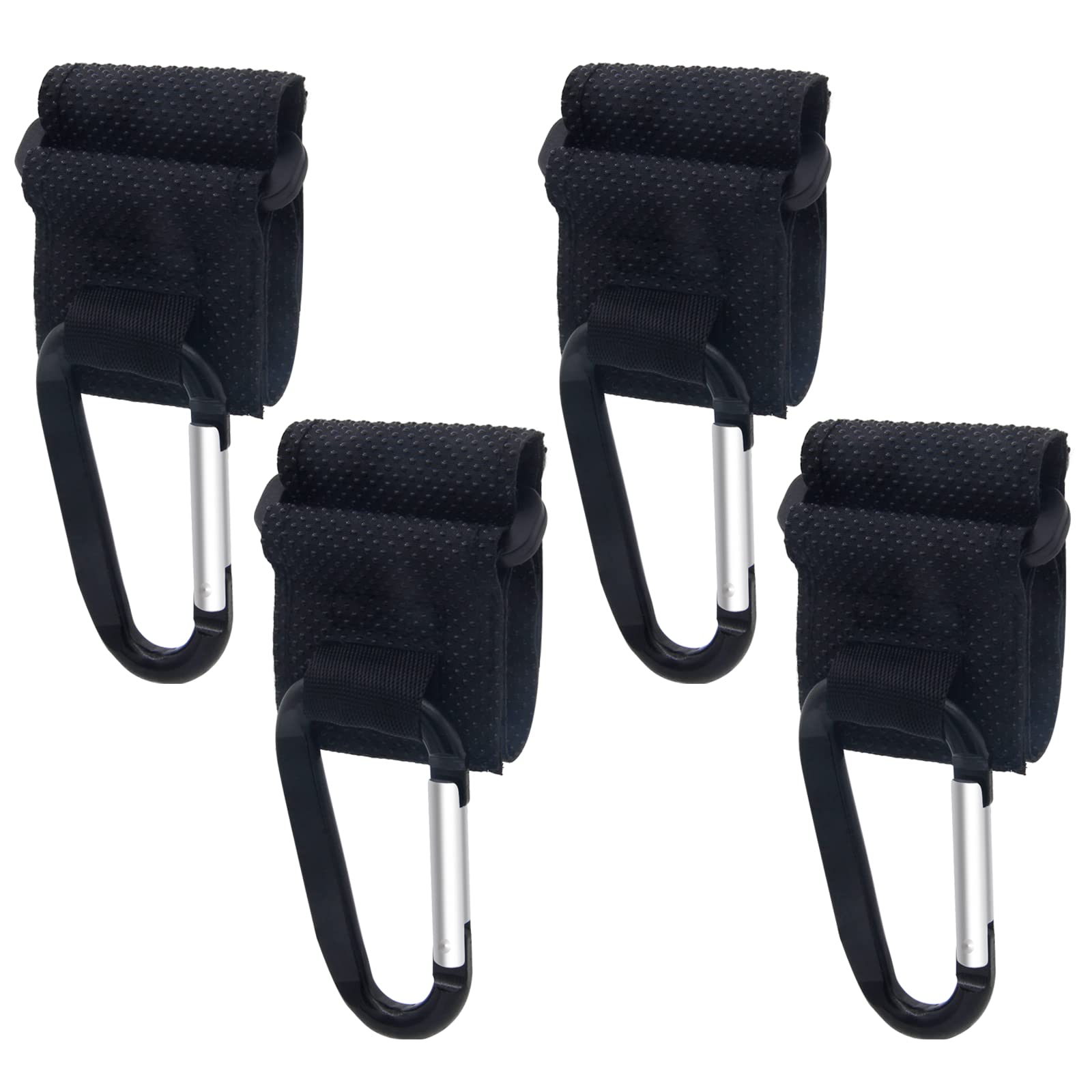 Stroller Hooks for Hanging Bags and Shopping, Portable Stroller Bag Hook, 4 Pack