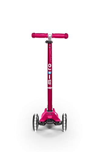 Micro Kickboard - Maxi Deluxe LED - Three Wheeled, Lean-to-Steer Swiss-Designed Micro Scooter for Kids with Motion-Activated Light-Up Wheels for Ages 5-12
