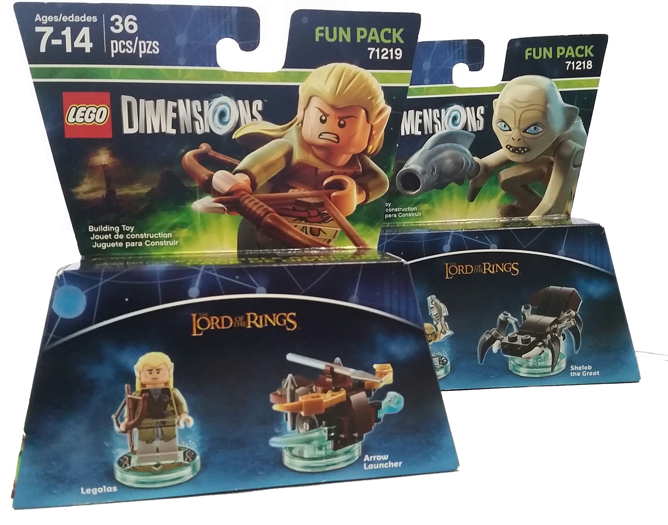 Lord of The Rings Gollum Legolas Dimensions Bundle-2 items Gollum, Legolas