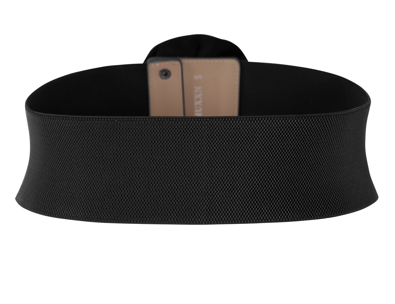 MUXXN Womens Retro Rose Stretch Waistband Flower Buckle Belts (Black S)