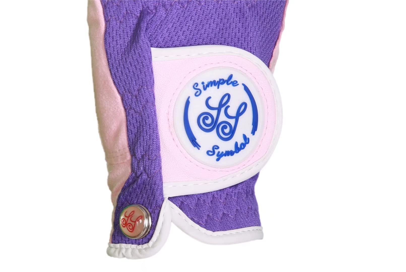 SIMPLE SYMBOL Women's RainGrip Golf Glove,Hot Wet Weather Comfort,Six Pack (Six Left Hand Or Six Right Hand) Four Colors,Pink/Purple/White/Green, Left Hand Right Hand(Purple,S,Left)