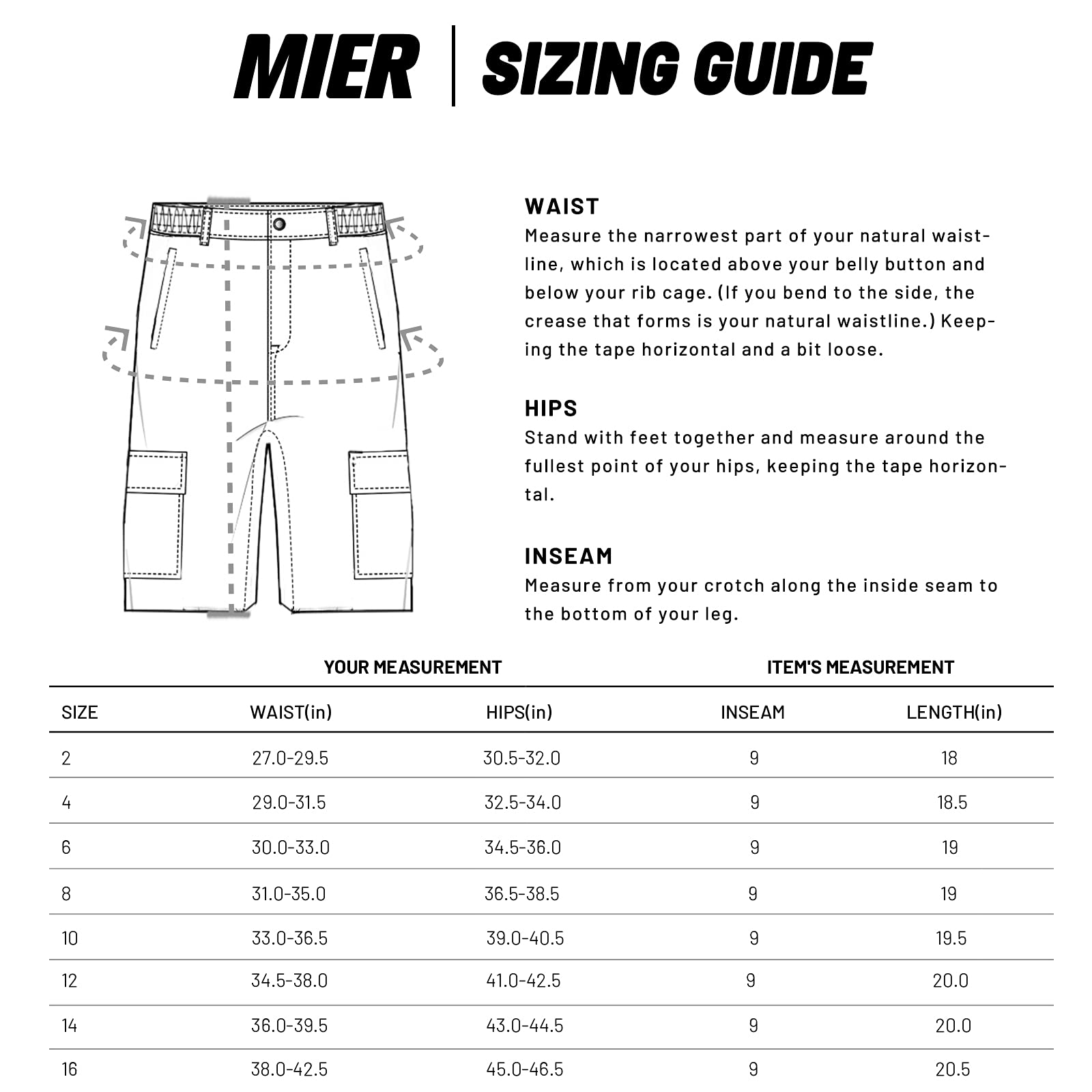 MIER Women's Lightweight Stretch Outdoor Hiking Shorts with 7 Zipper Pockets Quick Dry Camping Shorts, Ripstop Nylon, Horizon Grey, 8