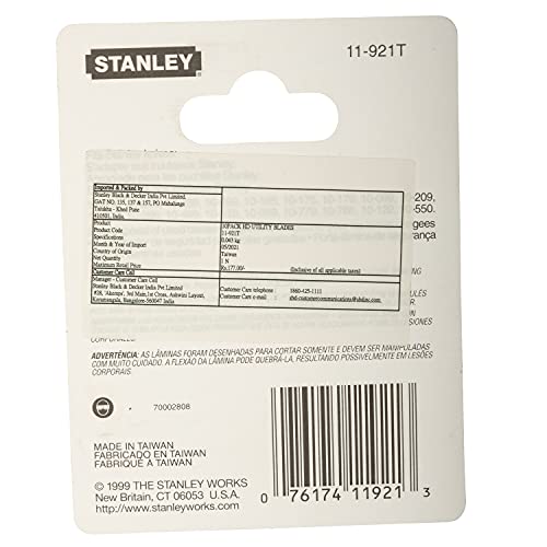 STANLEY 11-921T HD Utility Blades (Pack of 10)