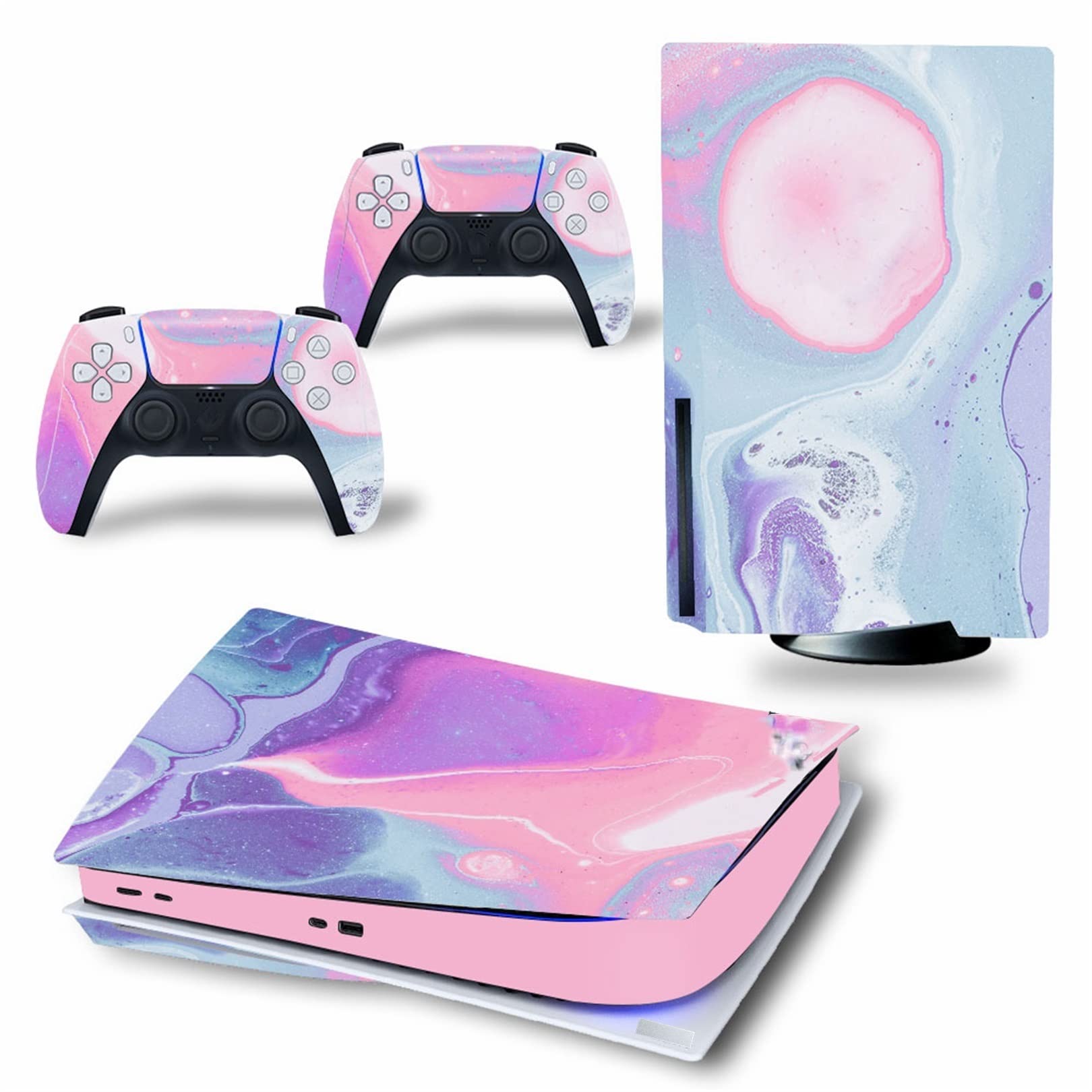 Top factory BUCEN for PS5 Skin Disc Edition & Digital Edition Console and Controller Vinyl Cover Skins Wraps Scratch Resistant, Compatible with for PS5 859178 Anti Scratch (Size : Digital Edition)