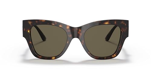 Versace VE 4415U 108/3 Havana Plastic Cat-Eye Sunglasses Brown Lens