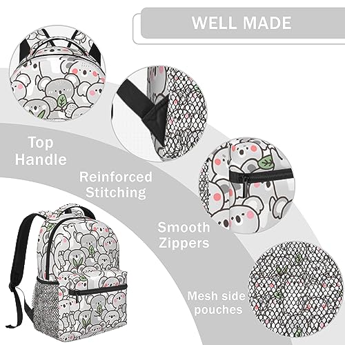 PARN Cute Koala Backpack For Women Men, 16.9 Inch Cute Koala Laptop Backpack College Bag Cute Travel Backpack