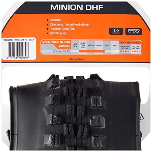 Maxxis Minion DHR II 3C EXO Tubeless Ready Wide Trail Casing Folding Bead 29x2.4 Knobby Bicycle Tire - TB96797100
