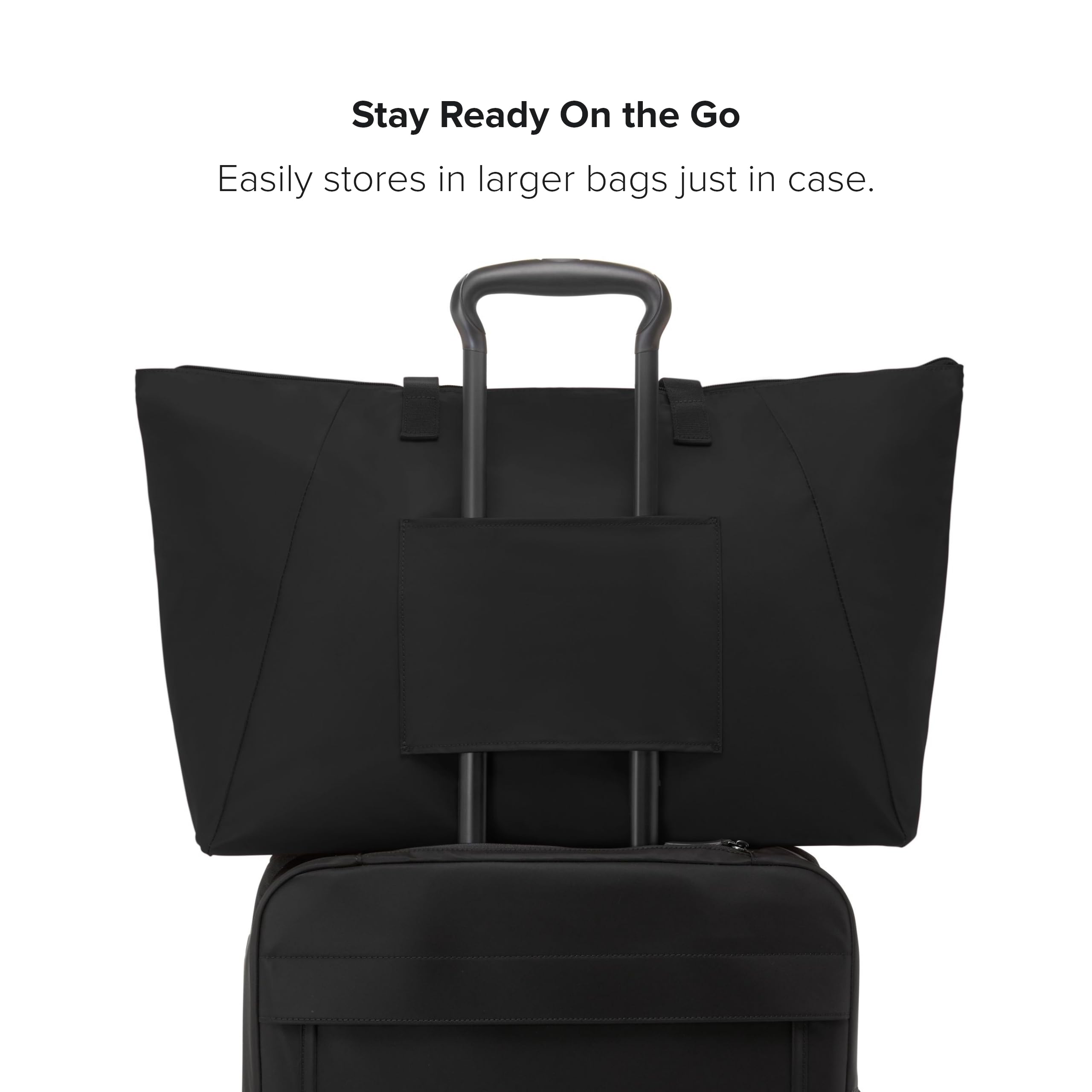 TUMI - Just In Case Tote - Packable Travel Bag - Foldable Travel Tote Bag- Water-Resistant Tote - 14.0" X 23.0" X 9.0" - Desert Red