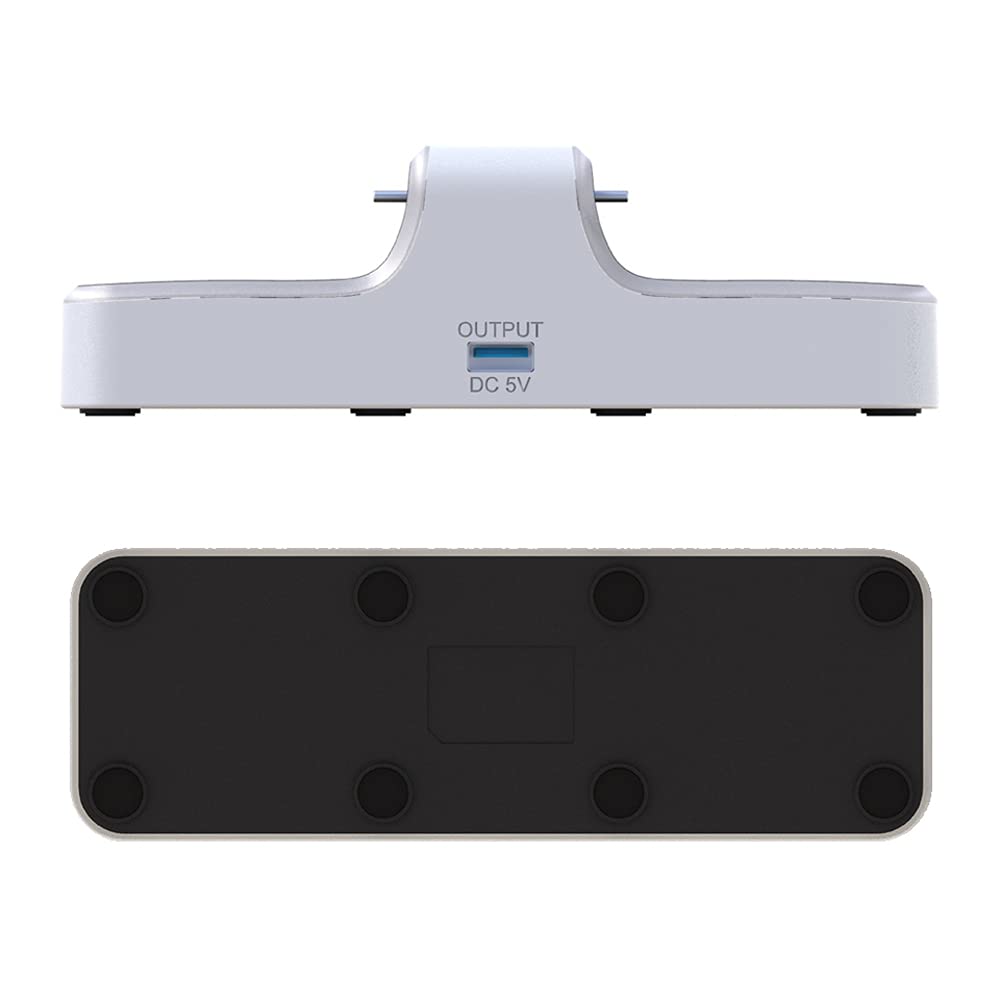 PS5 Charging Station, PS5 Controller Charger Station for Dualsense Controller, Portable Home Charging Station for Playstation 5(White)