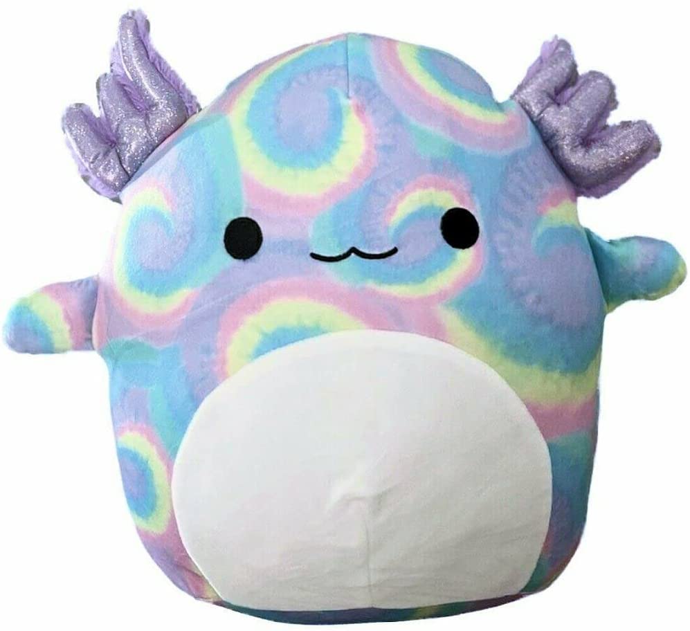Squishmallow Official Kellytoy Plush Sea Life Squad Squishy Soft Plush Toy Animals (5 Inch, Vivie Tie Dye Axolotl)