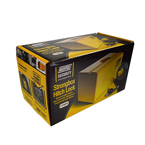Maypole MP5411 Stronghold 5411B Hitch Lock Strongbox, Yellow