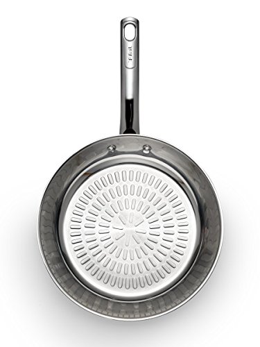 T-fal Performa Stainless Steel Sauté Pan 10.5 Inch Oven Broiler Safe 500F Cookware, Pots and Pans, Dishwasher Safe Silver