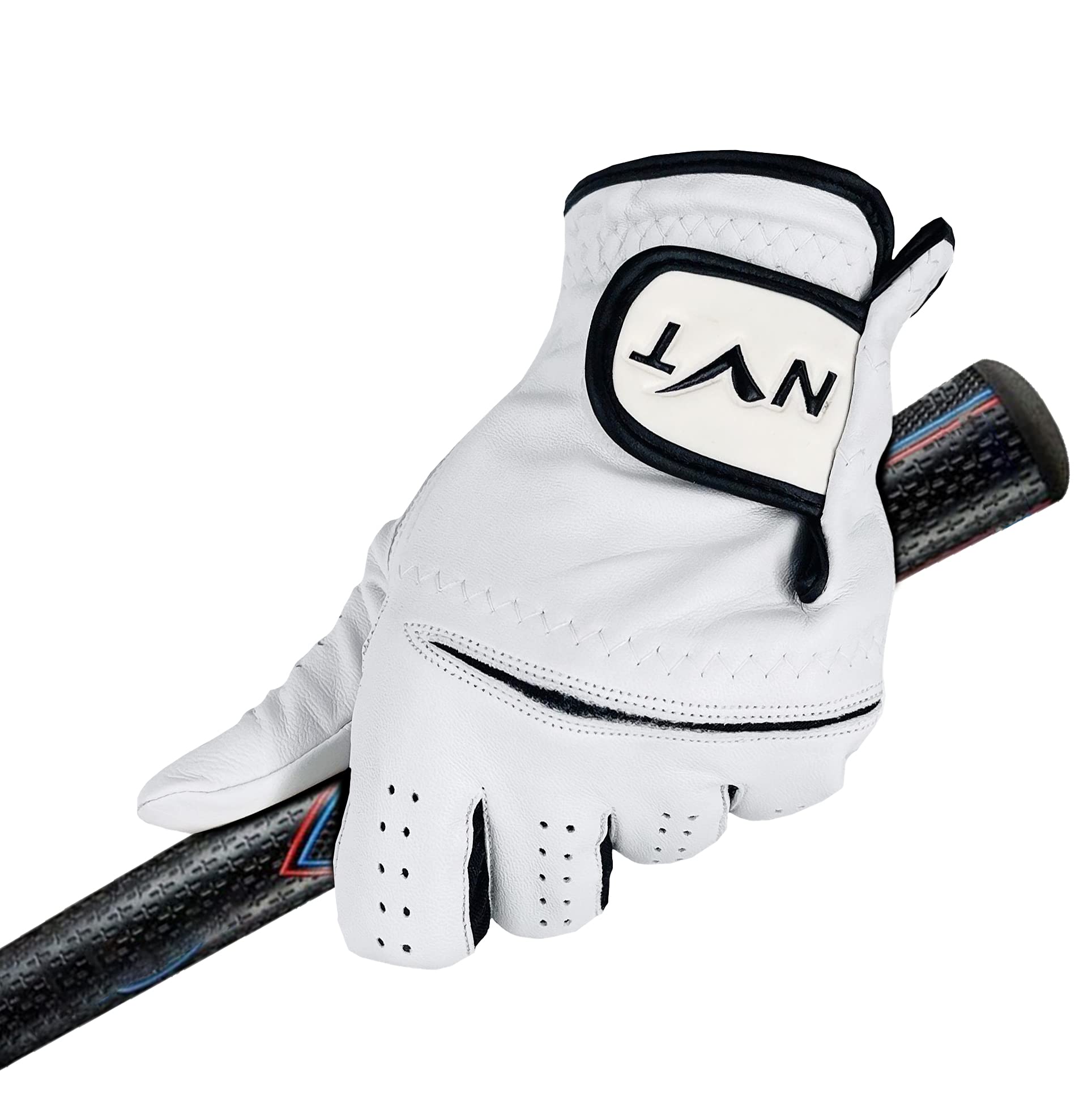 NVT Premium Pro Player Cabretta Leather Golf Glove, Stable Grip Men Golf Gloves, Left Hand (Large L Size).