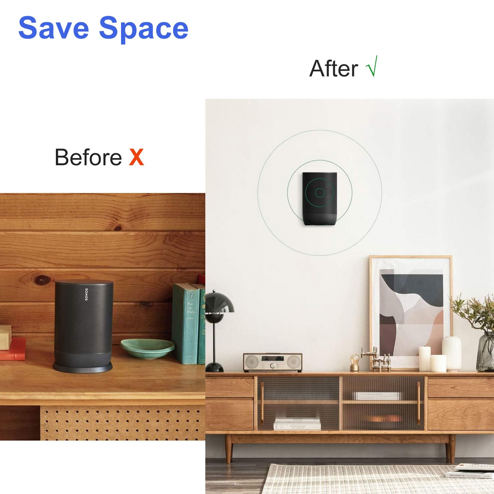 Mixblu Wall Mount Compatible for Sonos Move