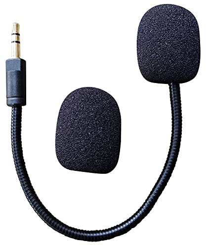 TNE 2 Pack Barracuda X Mic Replacement Detachable Game Microphone Boom for Razer Barracuda X PS4 Pro PS5 Xbox One X Computer PC Gaming Headsets 3.5mm Jack Noise Cancelling