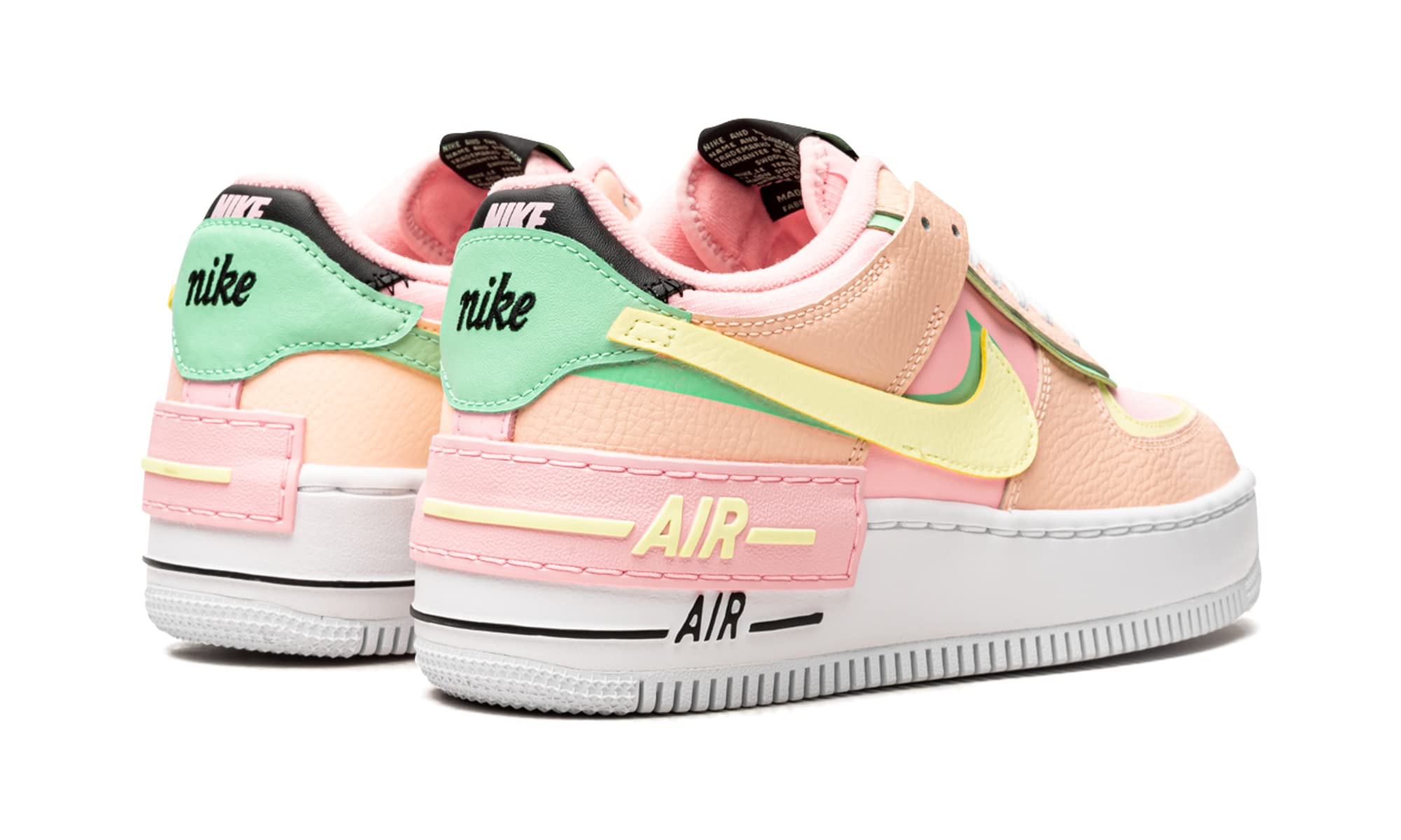 Nike Women's Air Force 1 Lowtop Basketball Shoe, Artic Punch/Barely Volt, 9