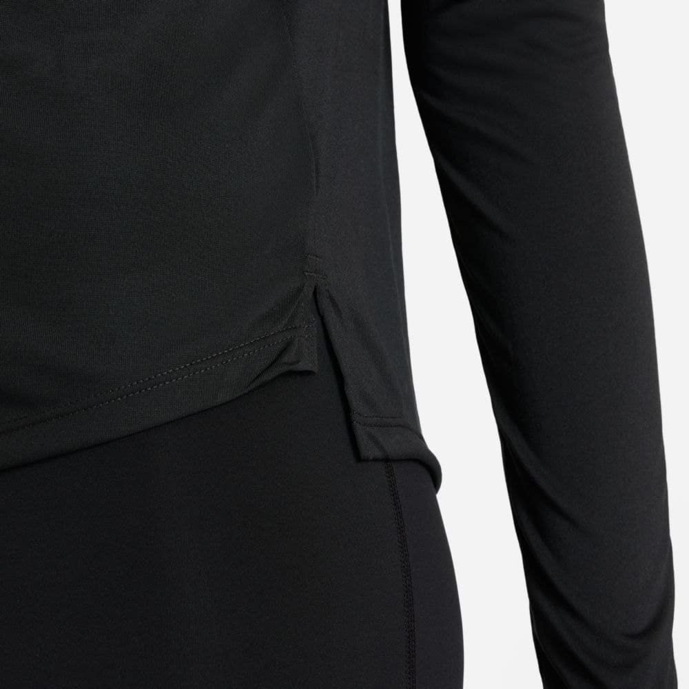 Nike Womens Dri-FIT One Long-Sleeve Shirt Black Size XL
