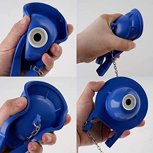 Toilet Flapper Compatible with TOTO Flapper Model THU140S, Replaces 3-Inch Flappers Long Lasting Rubber Seal Water Saving- Including Stainless Steel Chain and Hook, Easy to Install(Pack of 1, Blue)