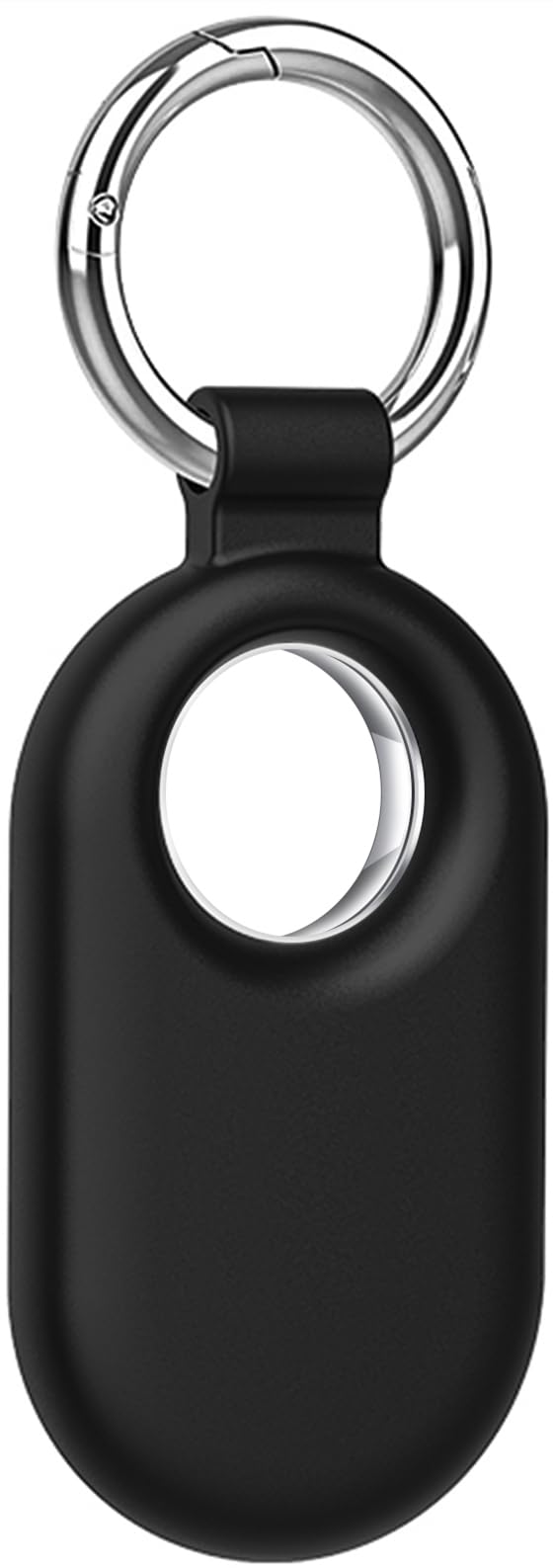 LDSXAY Compatible with Samsung Galaxy SmartTag2 Case, 4 Pack Scratch Resistant Silicone Protective Skin Cover for Galaxy SmartTag2 Case with Key Ring, Soft Touch (Black+Blue)