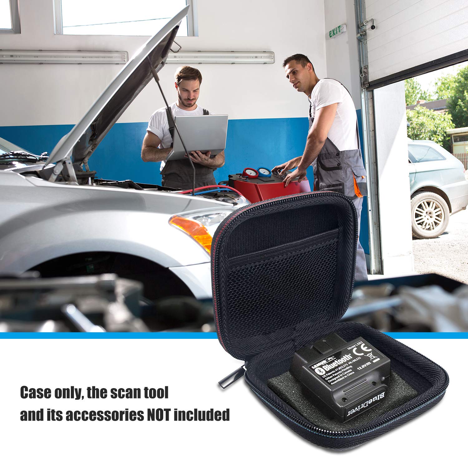 ProCase Hard Travel Carrying Case for BlueDriver Professional OBDII OBD2 Scan Tool, Shockproof EVA Car and Auto Mini Carrying Storage Case –Black