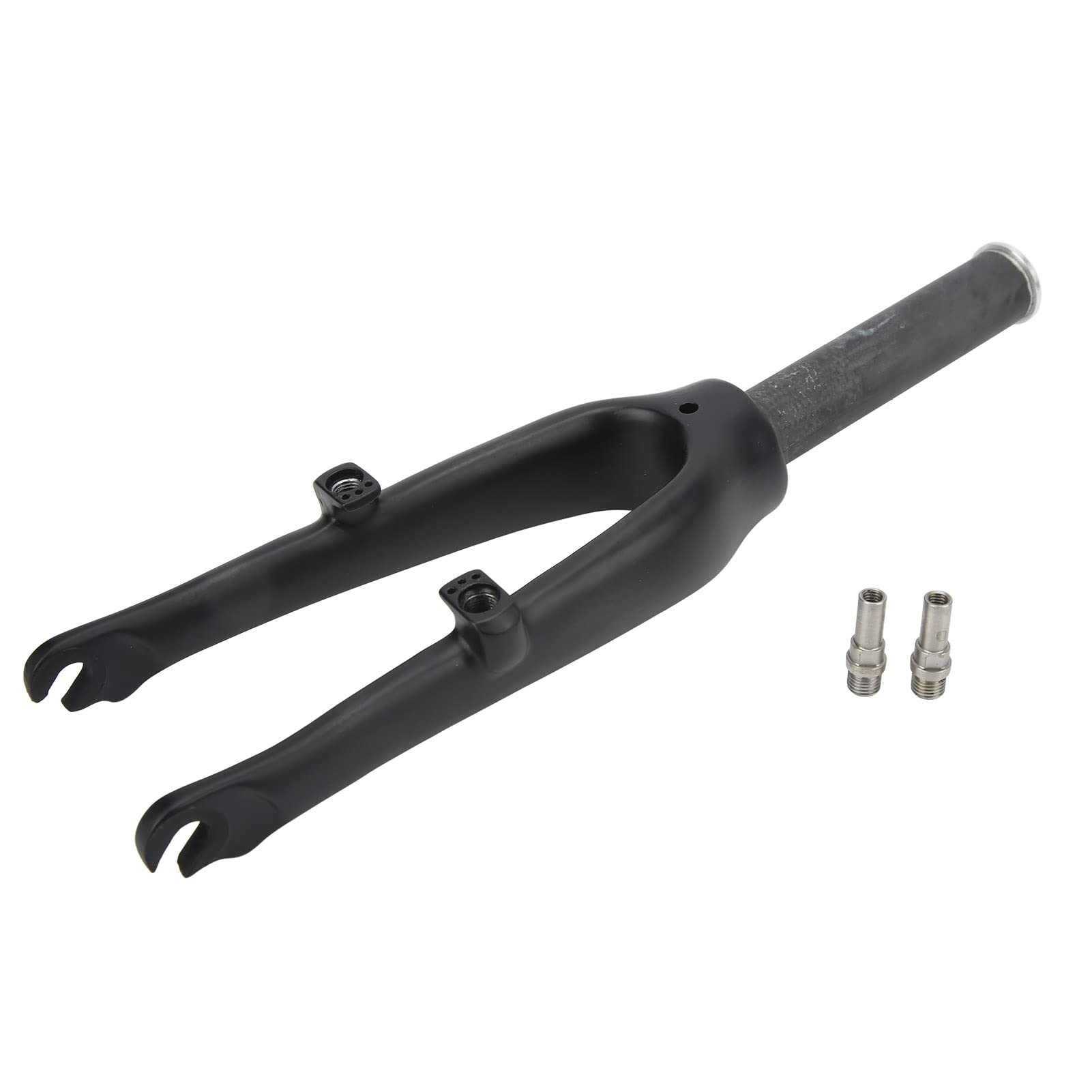Raguso Carbon Fiber Bike Fork, High Toughness Road Bike Fork Stable Light Weight for 28.6mm Folding Bikes