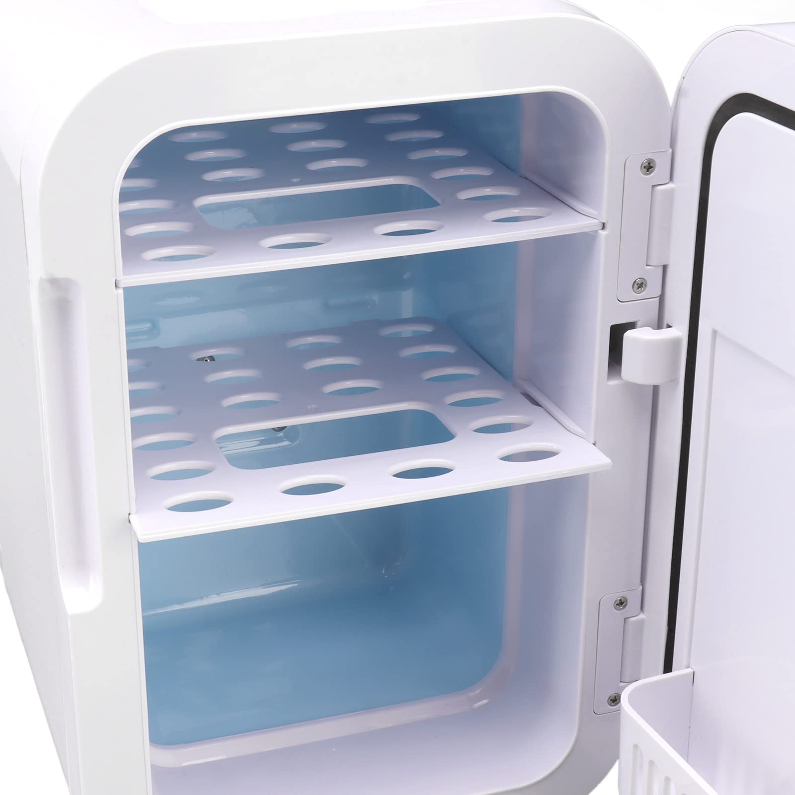 Mothinessto Portable Personal Fridge, ABS Safe 8L Mini Fridge Multifunctional Sliver for Home(#1)
