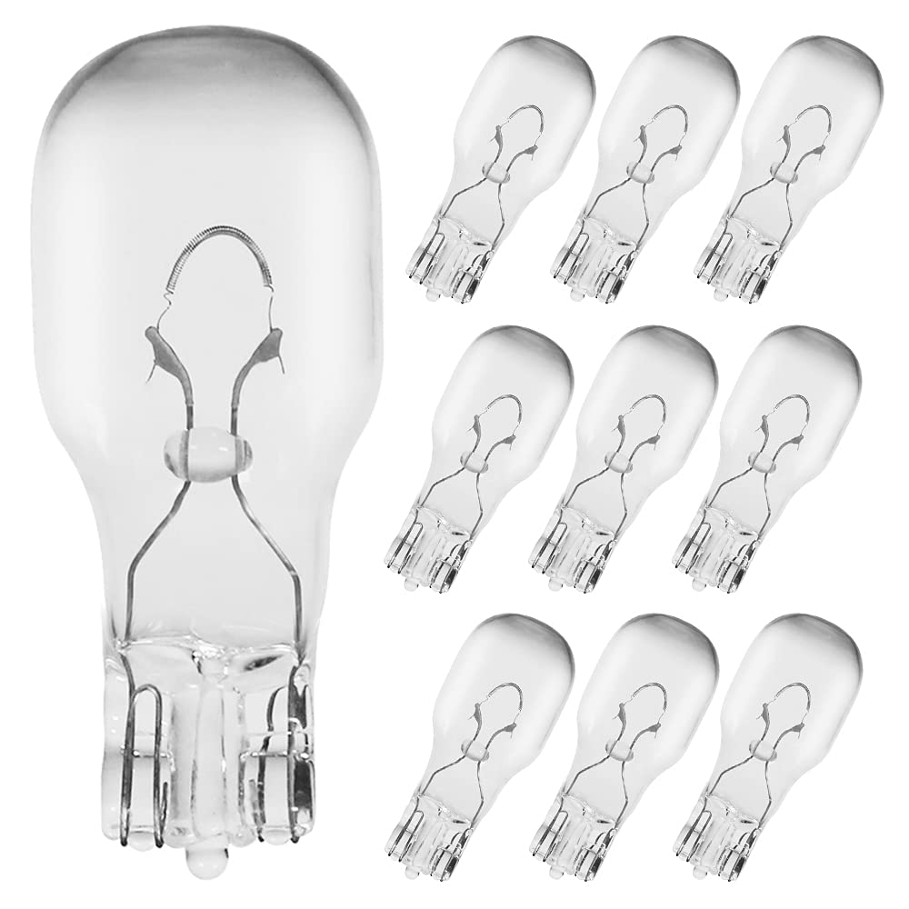 MUQIULIA Landscape Light Bulb 4 Watt 12V, T5 Landscape Bulb, Low Voltage Landscape Lighting Bulbs, Wedge Base Bulb, Malibu Light Bulbs, 10 Pack