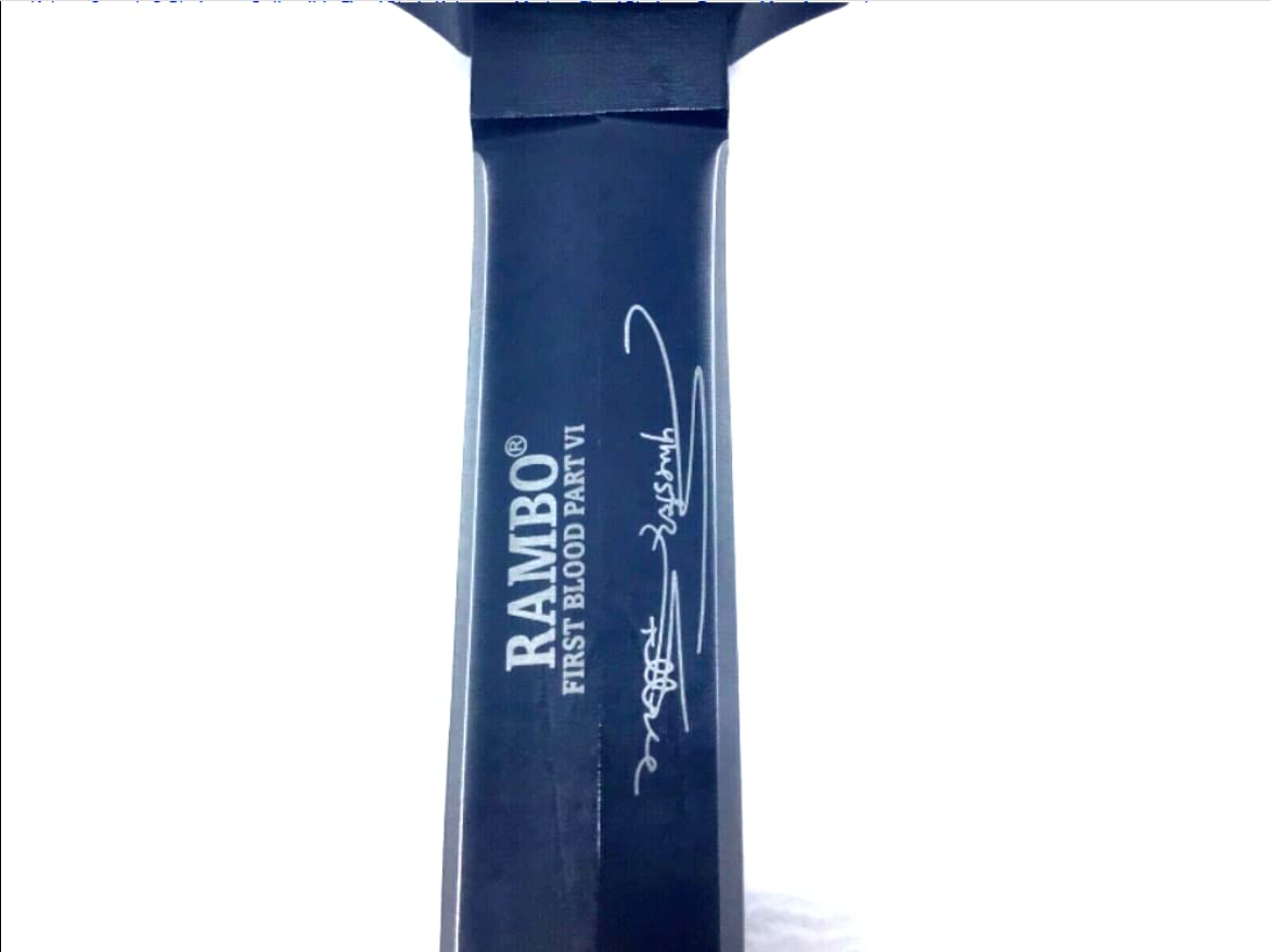 Rambo Knife First Blood Part VI Hunting Camping Fishing Boot Knife 11.80inch, Black