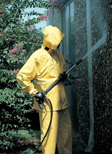 MCR Safety 3003X7 Wizard PVC/Nylon 3-Peice Flame Resistant Suit, Yellow, 7X-Large