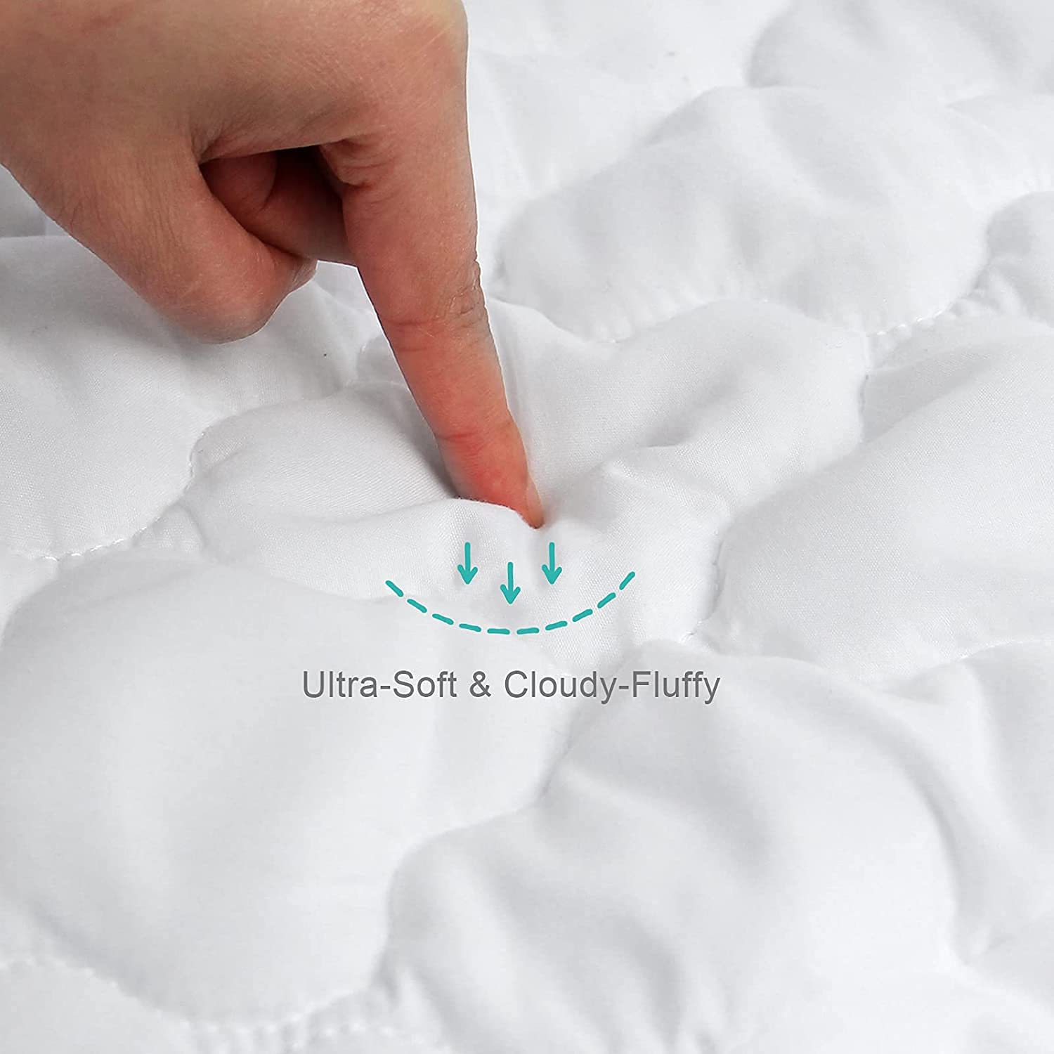 Waterproof Crib Mattress Protector & Bassinet Sheets Compatible with Fisher-Price On-The-Go Baby Dome, 2 Pack, 100% Jersey Knit Cotton