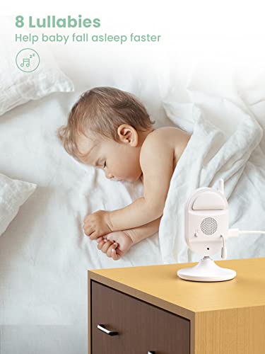 YOTON Portable 2.4" Baby Monitor YB01 with Camera and Audio, Auto Night Vision, 2-Way Talk,Temperature Monitor and 8 Lullabies VOX Mode,for Pet,Plug & Play