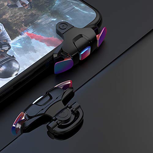 Newseego Mobile Game Controllers, Phone Triggers for Mobile Phone, Shooter Sensitive Controller Joysticks Aim & Fire Trigger Keys for Knives Out/Rules of Survival (1 Pair Mobile Triggers)-Black