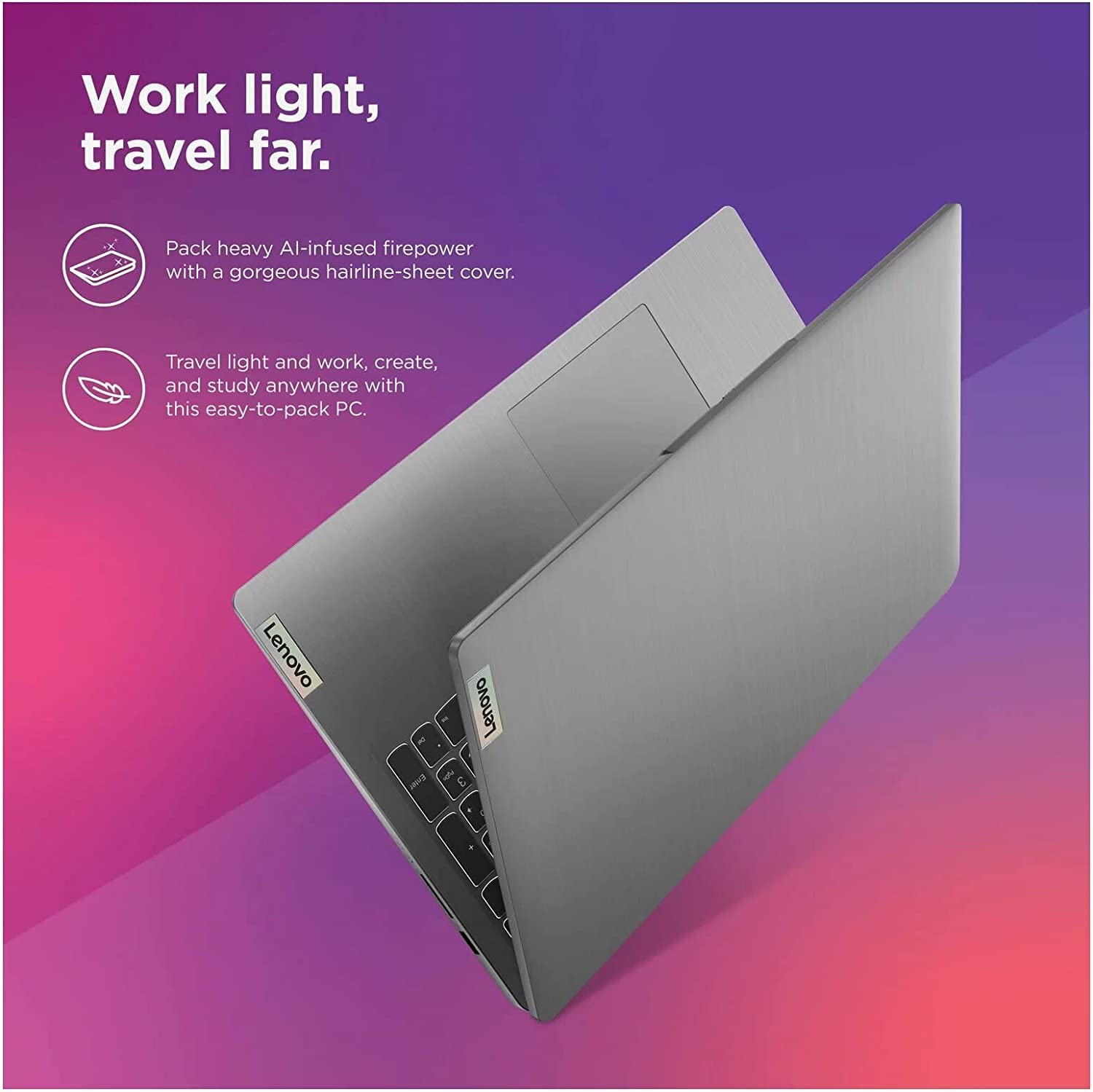 Lenovo IdeaPad 3 15.6" Laptop – AMD Ryzen™ 5 5625U – Full HD 1080P Touch Display – Type-C – Wi-Fi 6 – Fingerprint Reader – Webcam – Windows 11 – W/MOUSE PAD (40GB RAM | 1TB PCIe SSD)