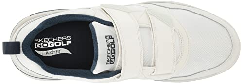 Skechers Men's Arch Fit Golf Shoe Sneaker, White/Navy 2 Strap, 11 Wide