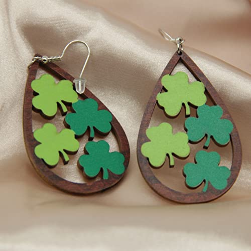 St. Patrick's Day Women's Earrings Irish Holiday Earrings Female Green Earrings Jewelry (B)