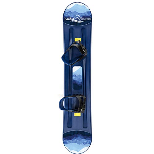 Lucky Bums Kids Beginner Plastic Snowboard, 95cm, Blue