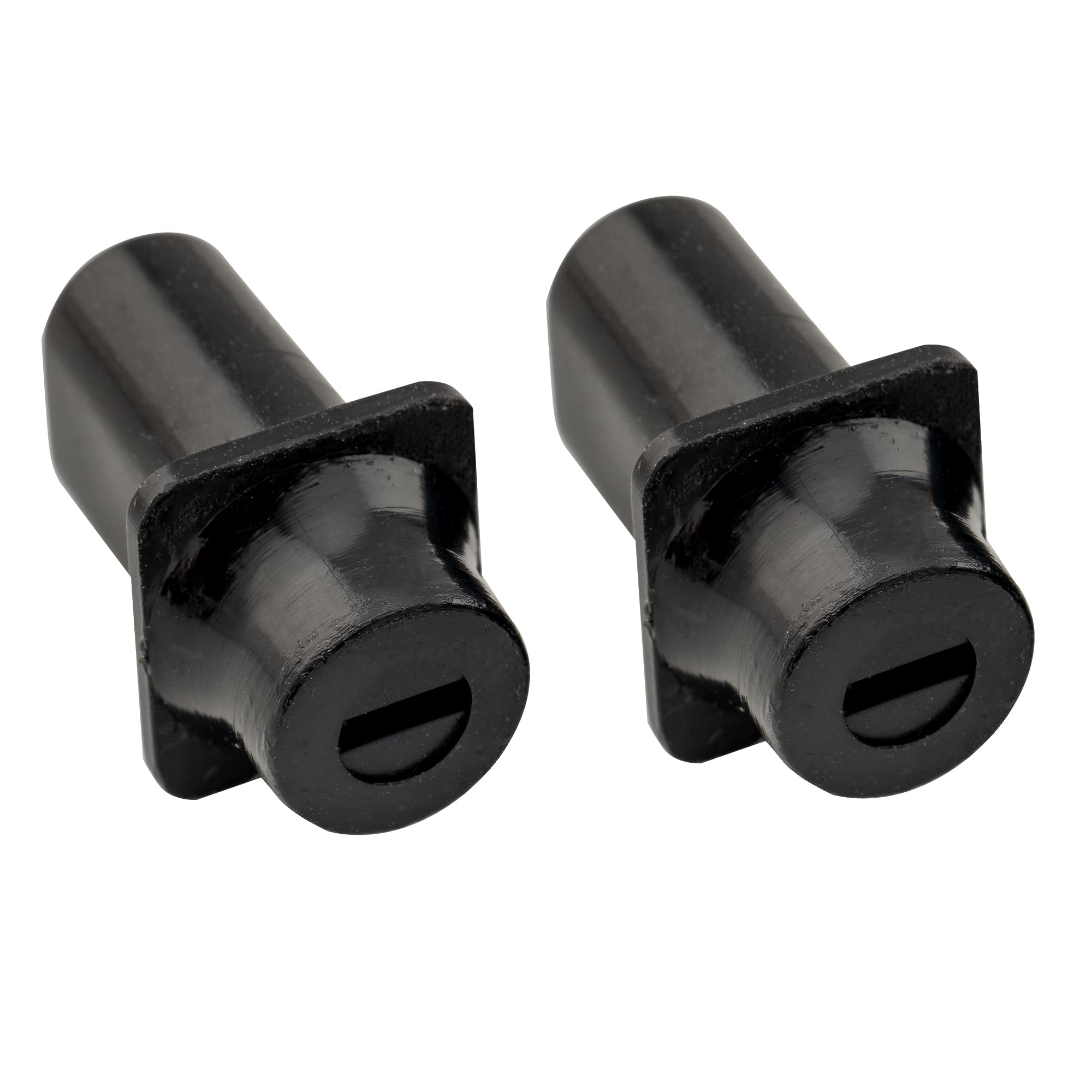Musiclily Pro Inch Size Top Hat Guitar Telecaster Switch Tips 3-Way Pickup Selector Switch Knobs for US Fender Tele Style, Black (Set of 2)