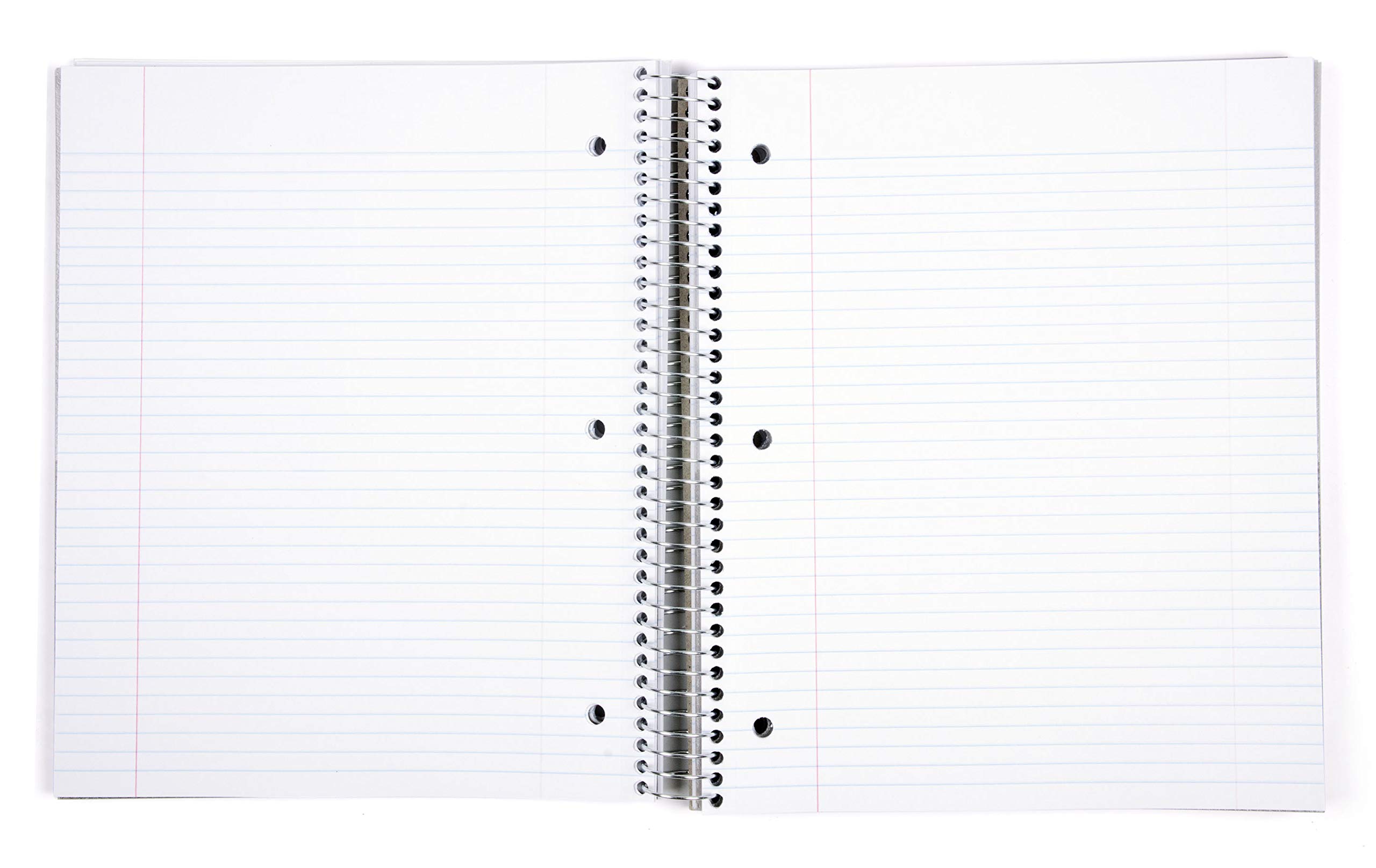 Mintra Office Durable Spiral Notebooks, 5 Subject, (Sage Green, College Ruled 1pk) - 200 Sheets, 5 Poly Pockets, School, Office, Business
