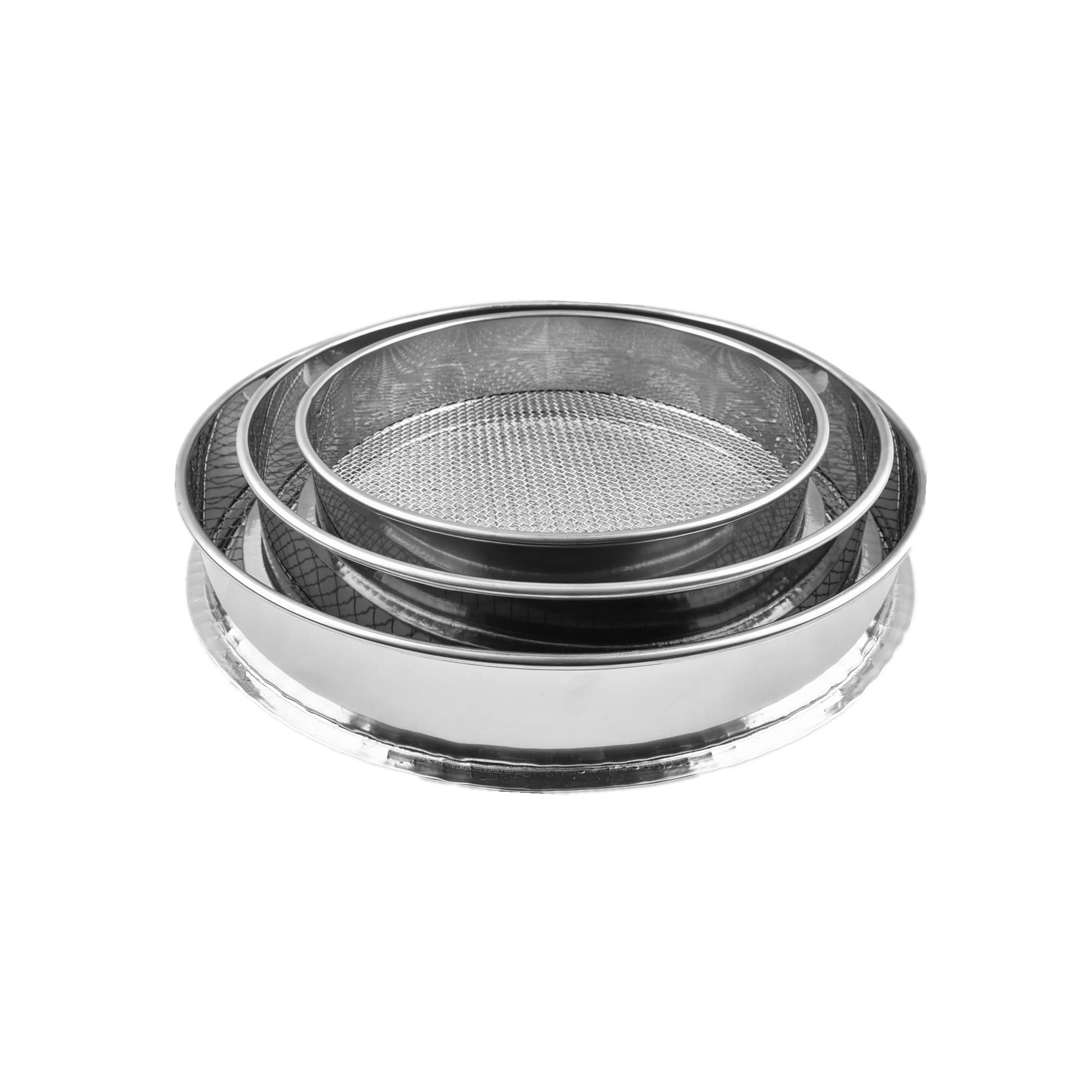 LucaSng 3PCS Soil Sifter Compost Dirt Sieve for Garden