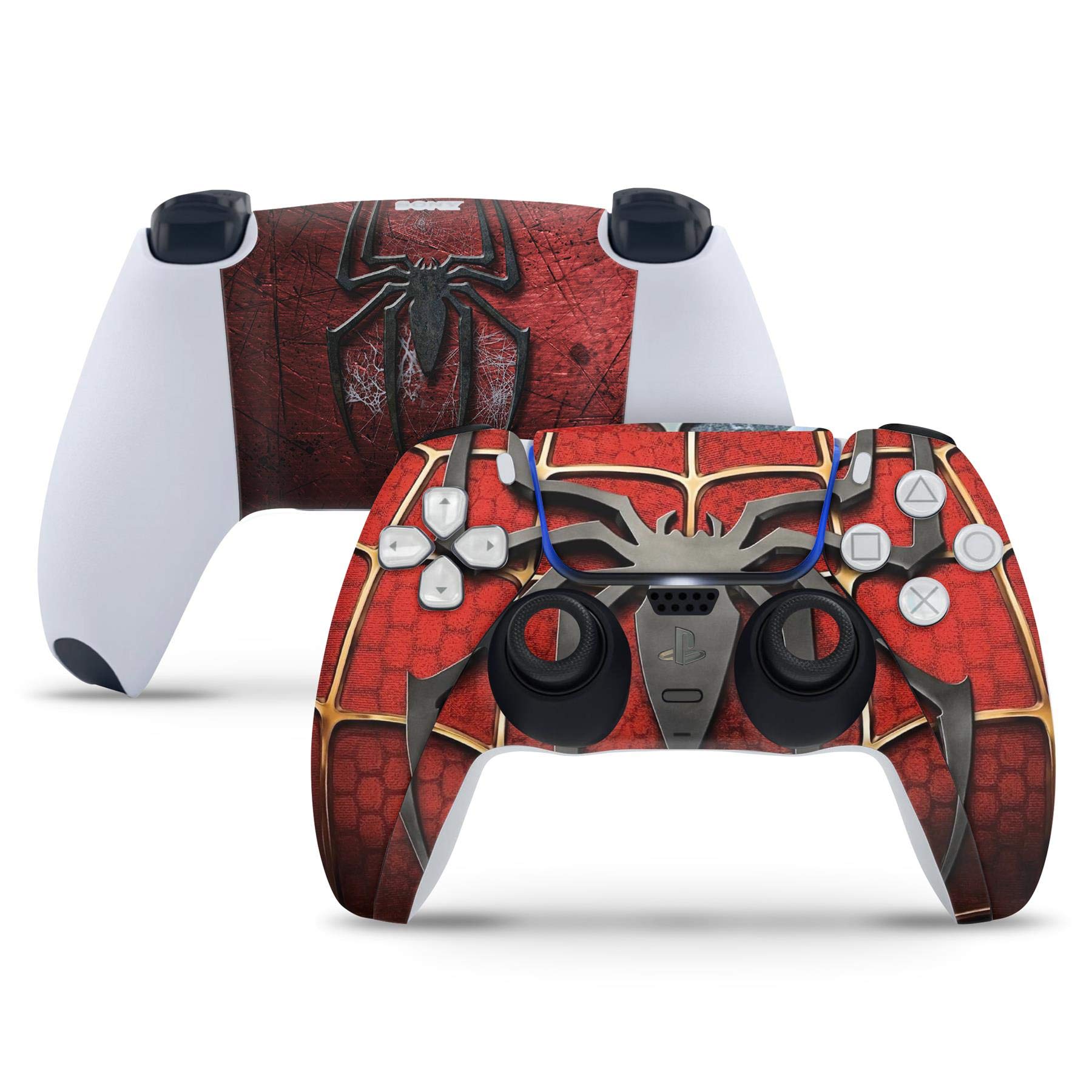 PS5 Disk Console Spider Skin Decal Vinal Sticker + 2 Controller Skins Set