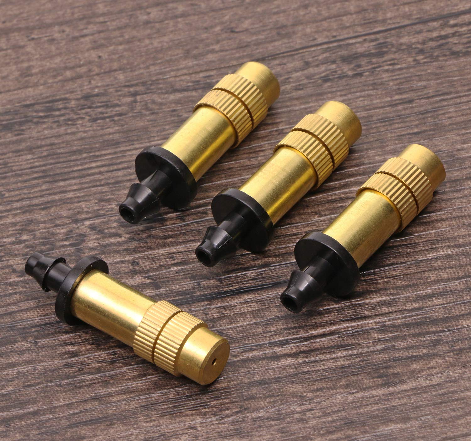 Mini Skater Garden Agricultural Irrigation 1/4-Inch(4/7) Barbed Drip Bulk Copper Plastic PE Cooling Fittings(10 Misting Nozzle)