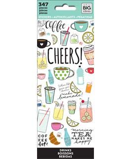 Me & My Big Ideas PPSM11 Drinks Scrapbook Stickers
