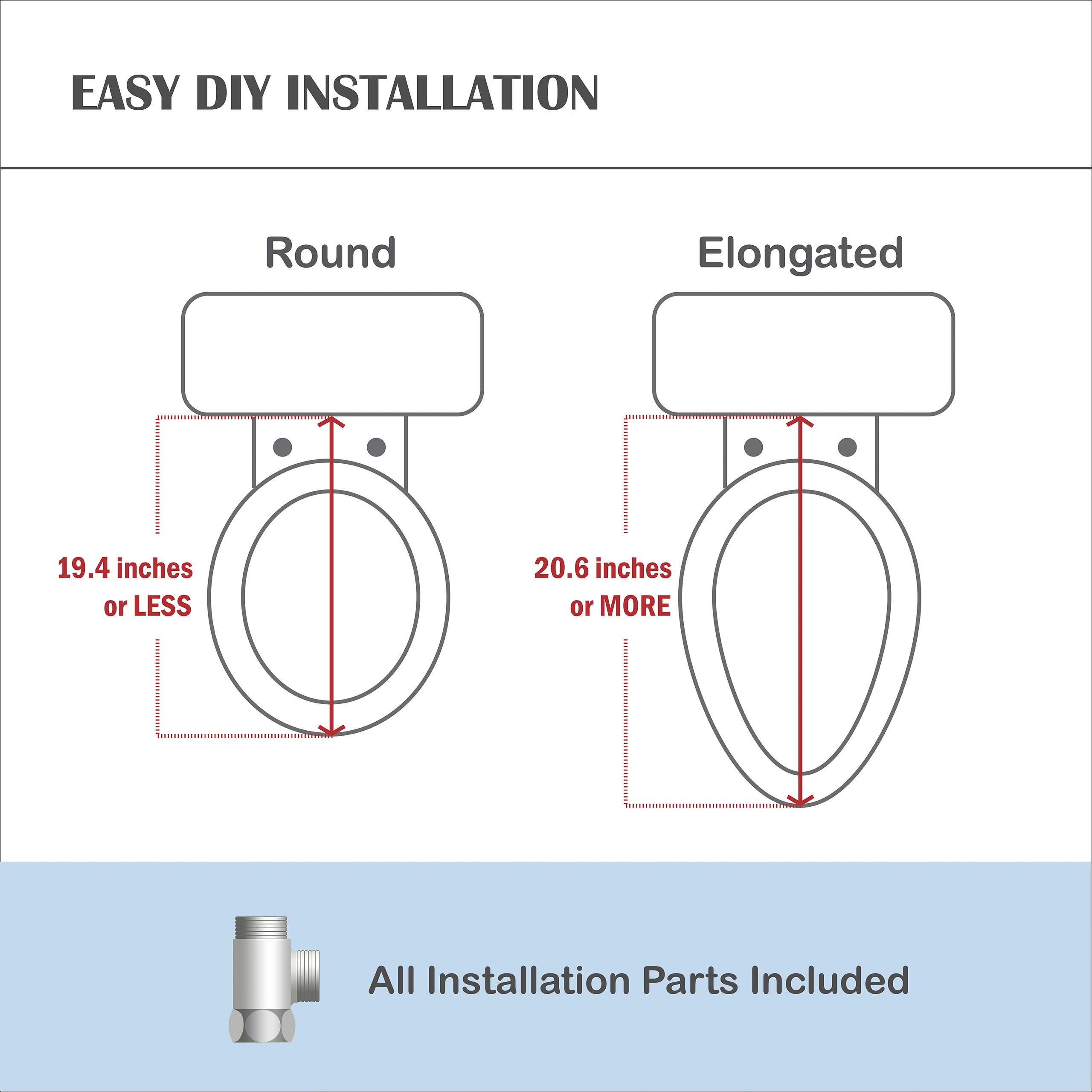 Lotus Smart Bidet ATS-800 FDA Registered, Heated Seat, Temperature Controlled Wash, Warm Air Dryer, Easy DIY Installation, Made in Korea