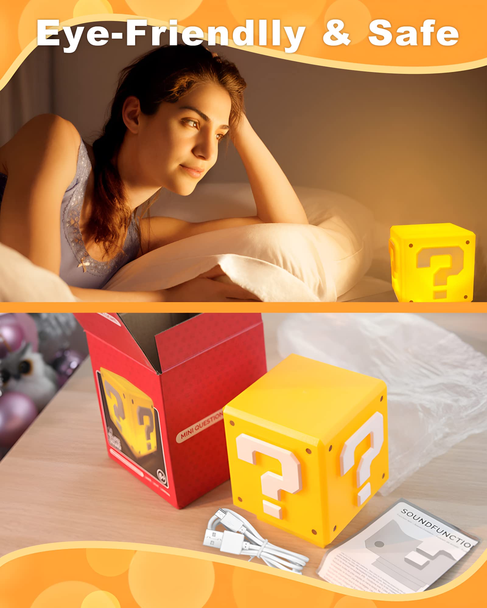 NESIMY Super Bros Toys Illusion Night Light for Kids with Game Sound Effects NightLight Decor Merchandise As Gifts for Kids and Fans (03-MLA)